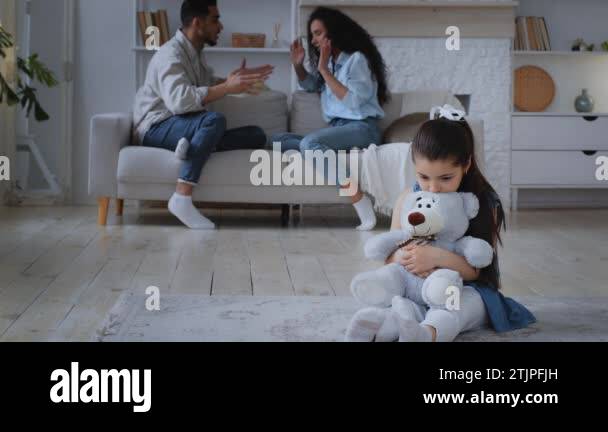 Multiethnic multiracial diverse parents mother and father angry quarrel ...