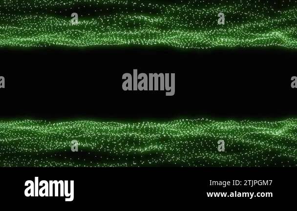 Move forward reflection of green visual dot grid technology, futuristic ...