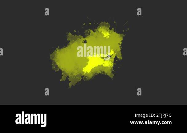 Splash color ink transition. Ink brush stroke transition. Ink splash ...