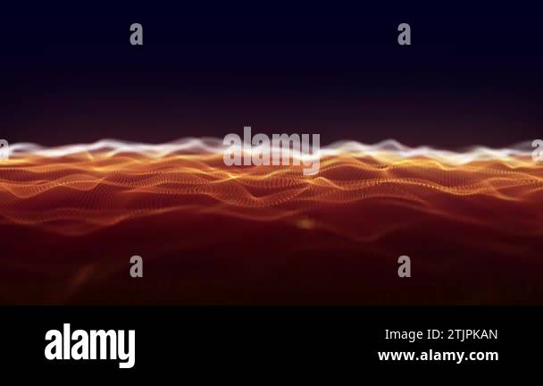 Technology background. Abstract digital particle wave. Futuristic ...