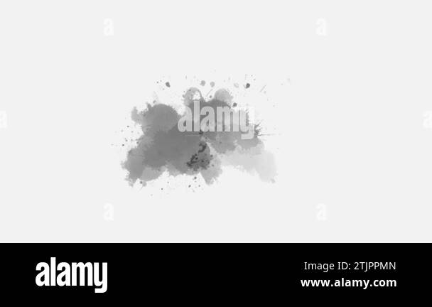 ink transition splatter blot spreading effect animation. Ink brush ...