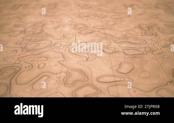 3d Topographic Map Exploration Background/ 4k animation of a 3d ...