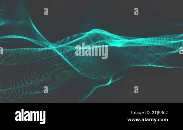 Technology background. Abstract digital particle wave. Futuristic ...