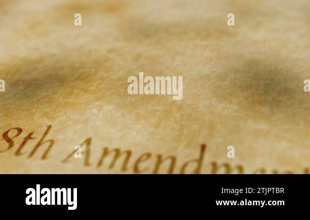 Scrolling text on an old paper background of the contents of the 8th ...