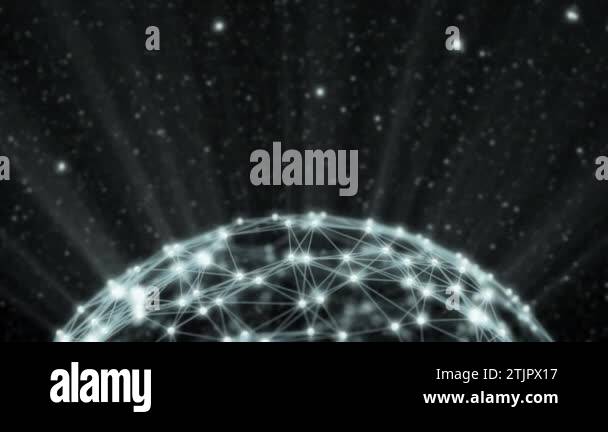 Global Network Connections. 4K UHD animation. Seamless loop Stock Video ...