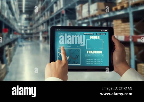 Warehouse management deft software in computer for real time monitoring ...