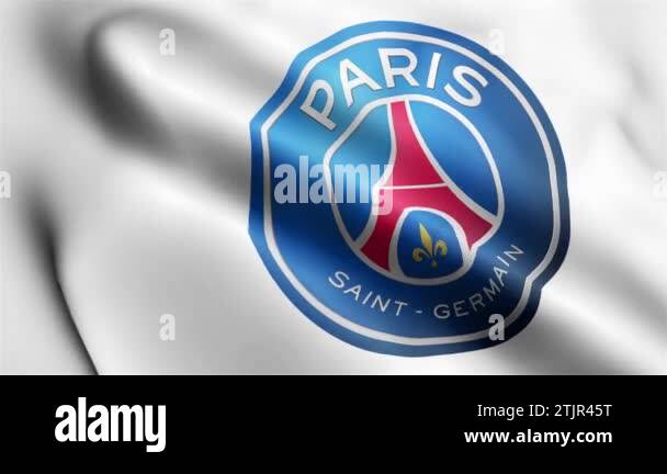 PSG Flag video waving in wind. PSG Flag Wave Loop waving in wind ...