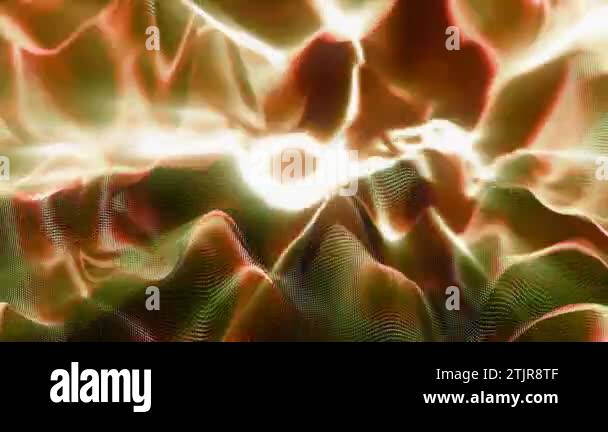 Neurons and Synapses Firing in an Artificial Intelligence. Deep Learning, Neural Network Concept ...