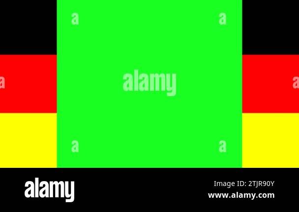 Germany Flag Colors. 2D Animated transition in horizontally on both ...