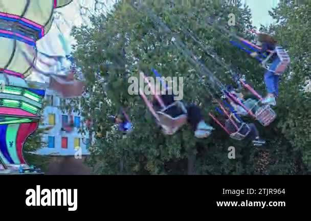 Theme park flying chairs Stock Videos & Footage - HD and 4K Video Clips ...