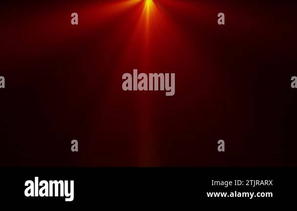 Loop top center orange red optical lens flares shine rays transition ...