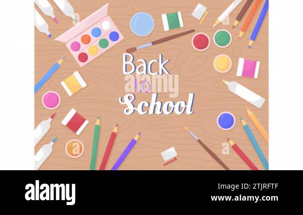 Animated study hacks banner. Looped 2D isolated HD video footage with ...