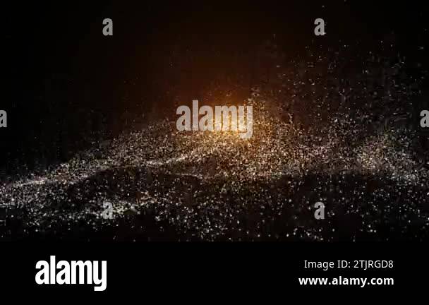 Particles Gold Background Loop Stock Video Footage - Alamy