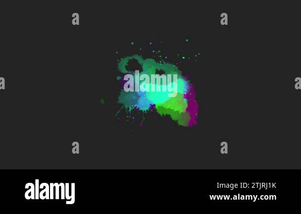 watercolor ink drops transition. Abstract Black ink splatter transition ...