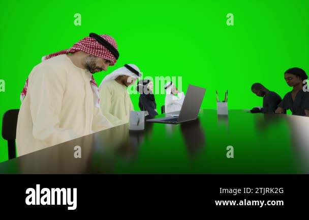 3D animation of the meeting of Arabs and Africans, top scientists ...