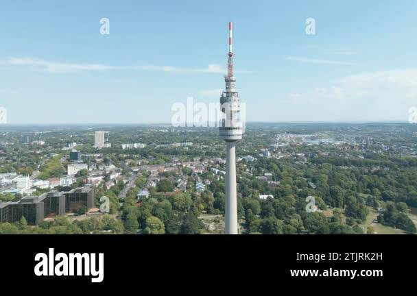 The television tower Florian-Turm is a landmark in the city of Dortmund ...