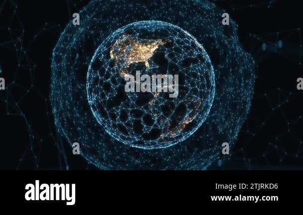 4K connected global network. Internet of things. Telecommunication ...