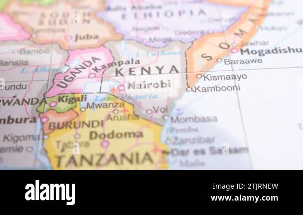 World travel map location of nairobi Stock Videos & Footage - HD and 4K ...