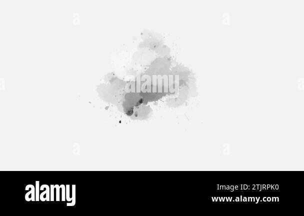 Ink splatters transition animation. Ink brush stroke transition. Ink ...