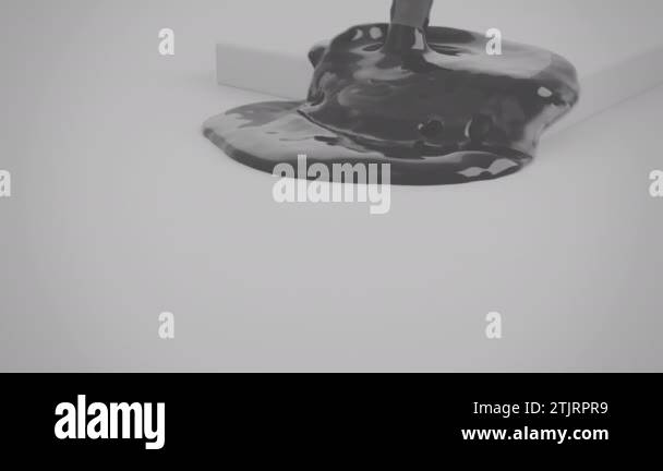 CG fluid animation on a white background Stock Video Footage - Alamy