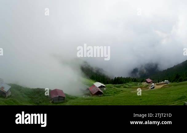 Time lapse video of Pokut plateau in the Black Sea Karadeniz region in ...