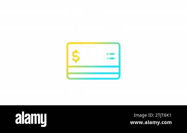 Animated gift card gradient ui icon. Coupon for customers. Seamless ...