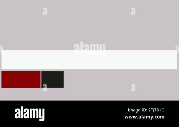 Simple white black and red colored rectangular lower third title ...
