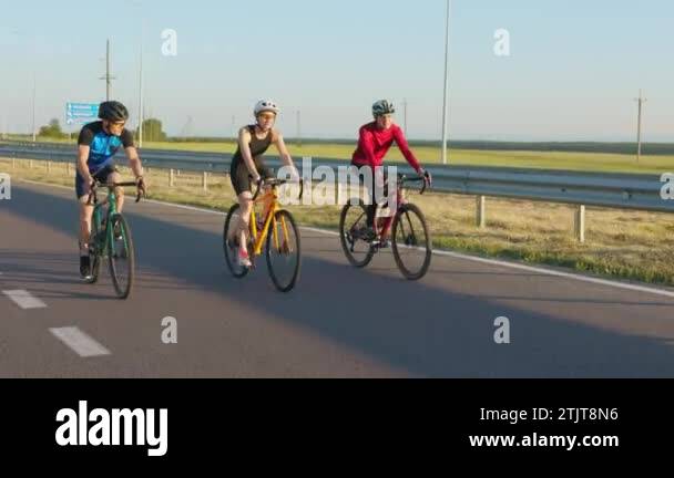 Cycling friends wearing blue Stock Videos & Footage - HD and 4K Video ...