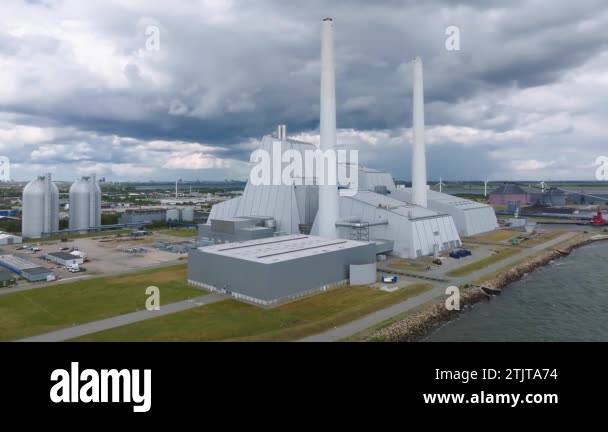 Aerial view of the Power station. One of the most beautiful and eco ...