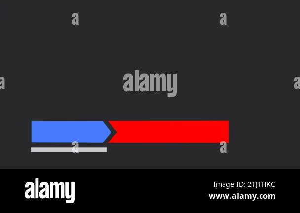 Simple stylish cable tv news channel lower third animation in 4K 60 fps ...