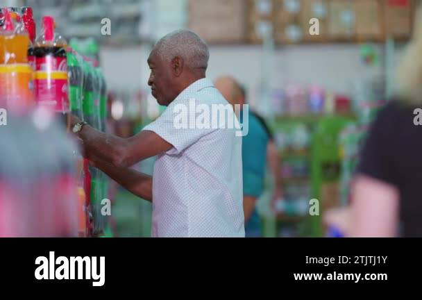 Consumer Behavior Depicted by Diverse Shoppers in Supermarket Aisle ...