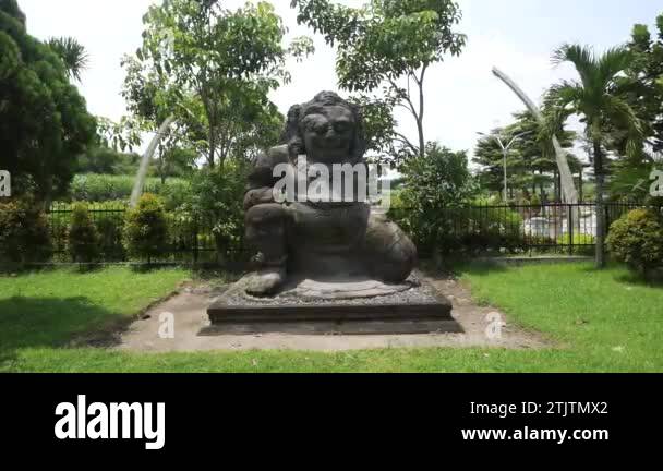 Totok Kerot statue in Kediri. This statue is a 3m tall inscription in ...