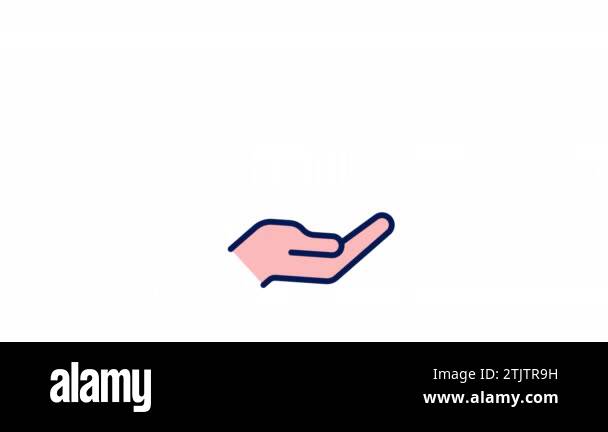 Animated free gift color ui icon. Present for customer. Loyalty program ...