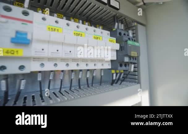Distribution board of diesel generator. Electrical panel of an ...