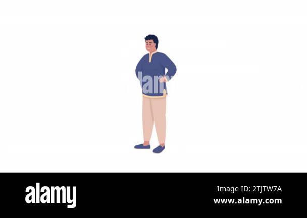 Animated positive minded character. Mental attitude. Happy thoughts ...