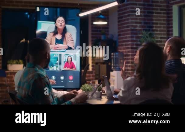 Videoconference communication Stock Videos & Footage - HD and 4K Video ...