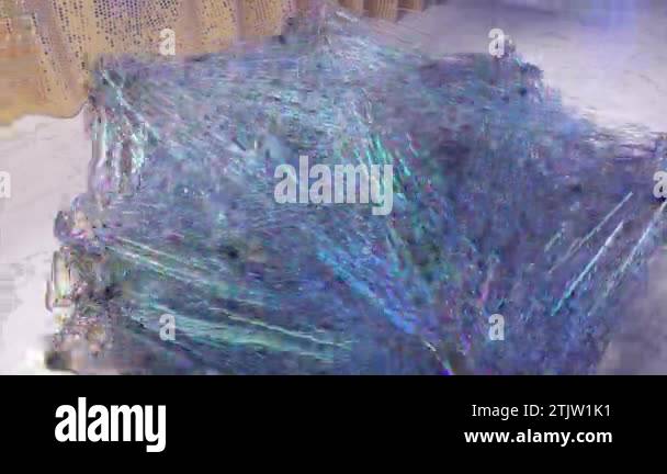 Abstract concept. Top view of a crowd of dancing people connected by a ...