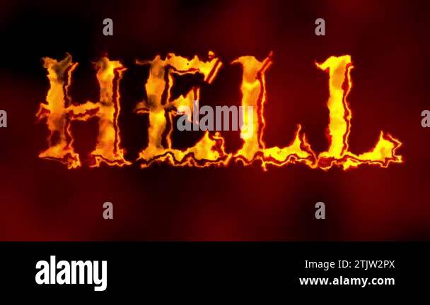Hell burning in flames concept animation background Stock Video Footage ...