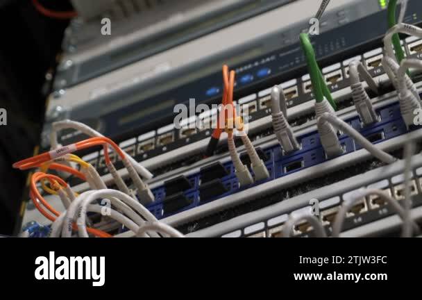 Computer network server cables connections Stock Videos & Footage - HD ...