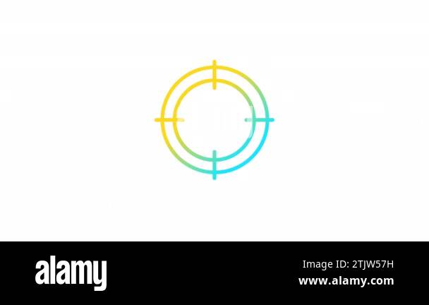 Animated hunting gradient ui icon. Gain bonus profit. Seamless loop HD ...