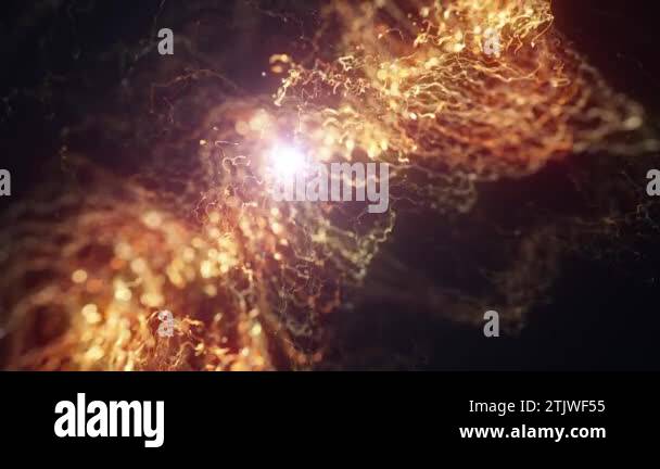 Abstract Arabesque Strings Waving Fx Background/ 4k animation of an ...