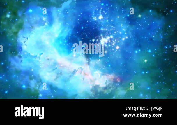 3D Outer space animation Red Pink Space flight to Helix nebula eye of ...