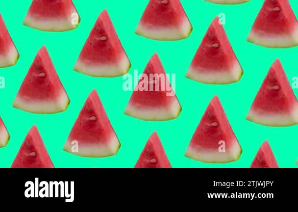 loop motion summer fruit background, animation seamless repeat pattern ...