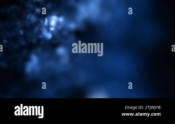 Abstract dark blue bokeh loop background effect overlay. Soft toned ...