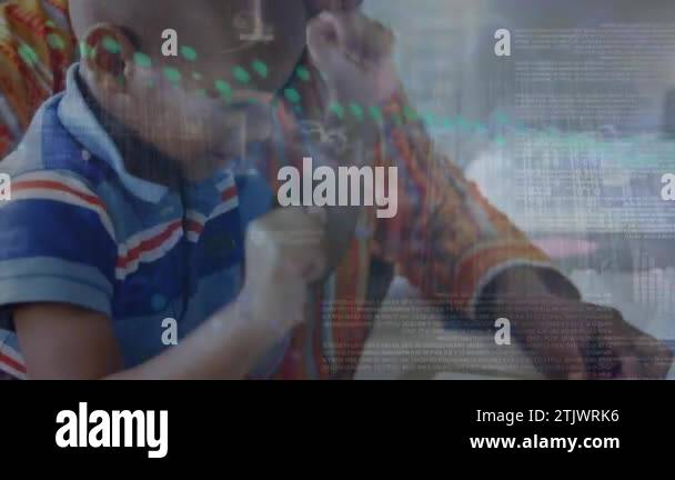 Animation Of Graph Binary Code Computer Language African American