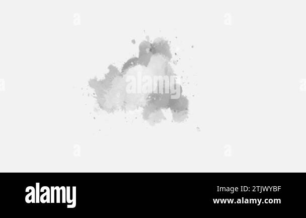 Ink splatters transition animation. Ink brush stroke transition. Ink ...