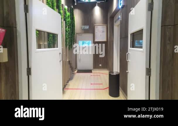 Jakarta, Indonesia - July 09, 2023: View of an emergency exit door in ...