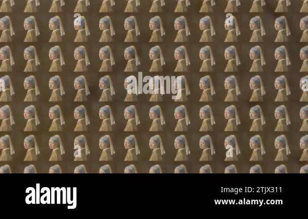 Girl with a Pearl Earring, Johannes Vermeer - Infinite Zoom Animation ...