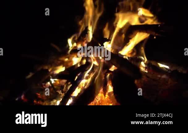 Fire flame Isolated on black background. Fire Flames Igniting And ...