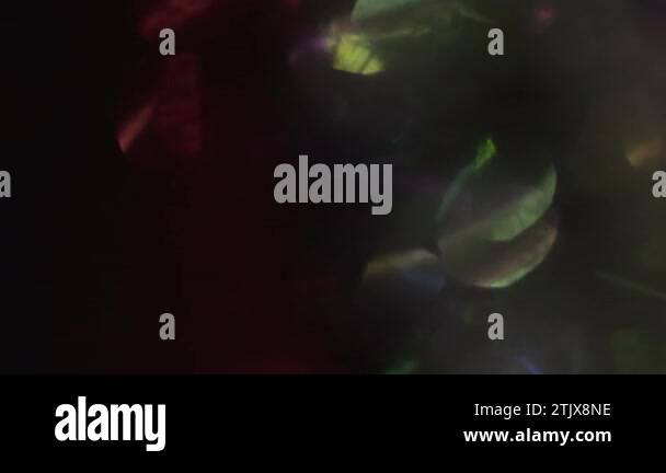 Festive holographic lens flares. Beautiful light metamorphoses. Light ...